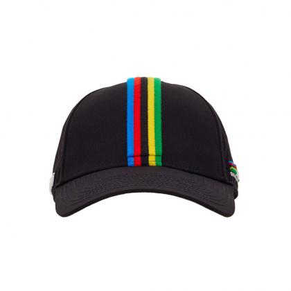 Santini UCI World Champion Cap (Black) – BUMSONTHESADDLE
