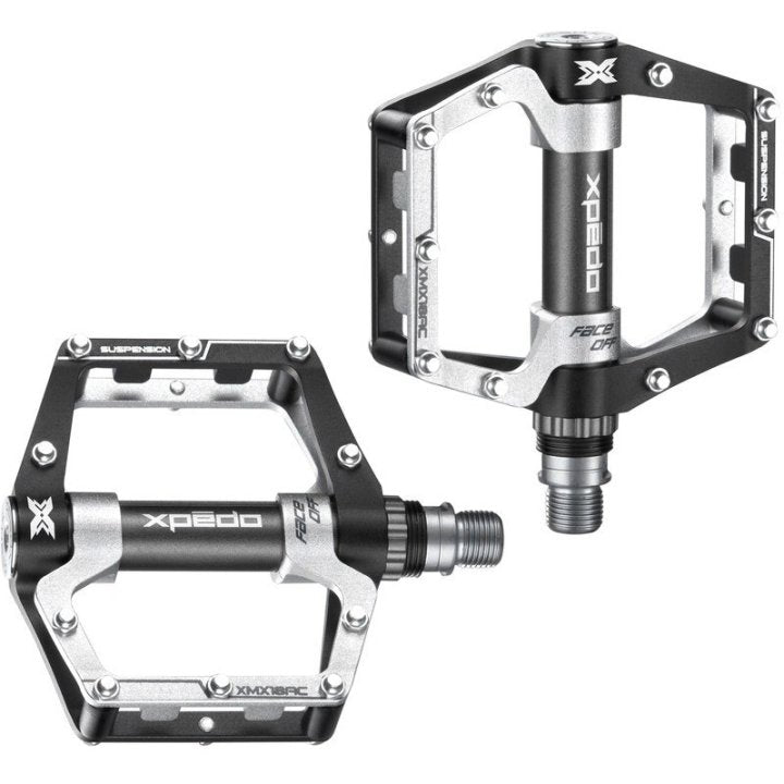 Xpedo Face Off 18 Flat Pedal (Black/Silver) – BUMSONTHESADDLE