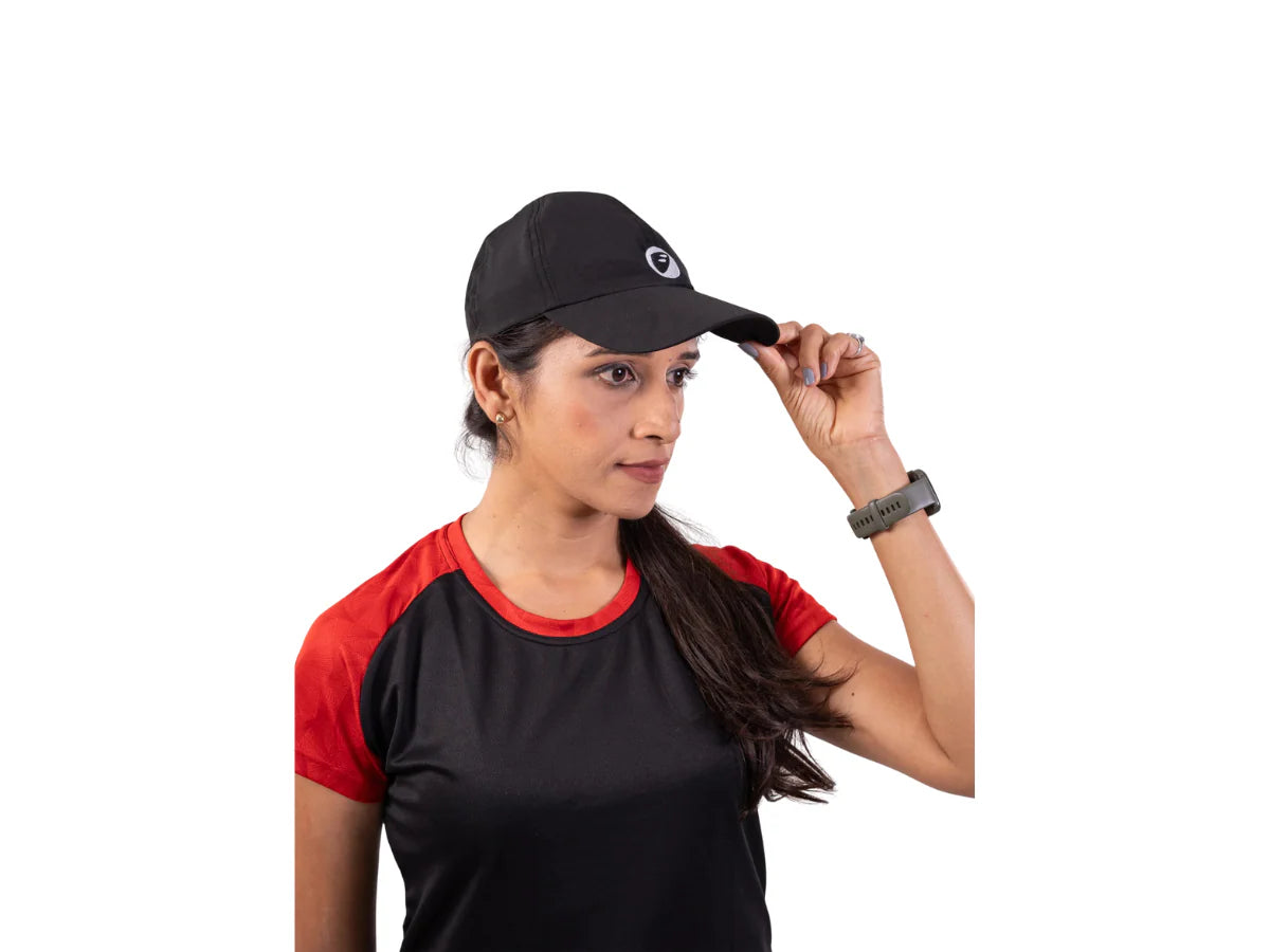 Apace Streak Unisex Running Cap (Black) – BUMSONTHESADDLE