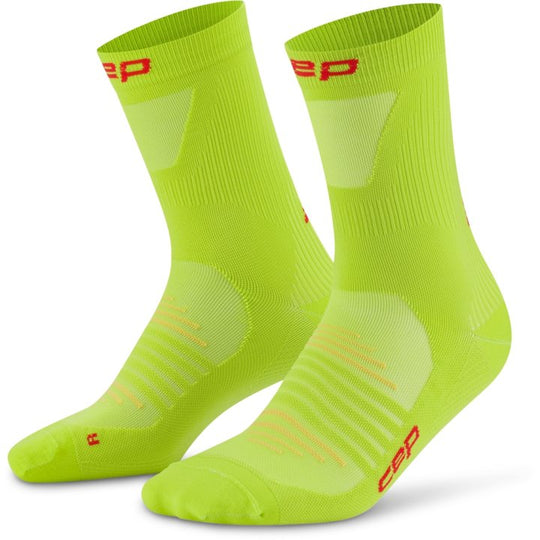 CEP Compression Pro Run Ultralight Mid Cut Women Compression Socks (Li ...