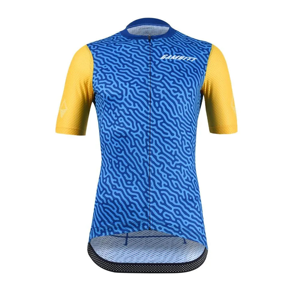 Gambitt Raptor 7 Mens Cycling Jersey (Fluo Yellow Trail) – BUMSONTHESADDLE