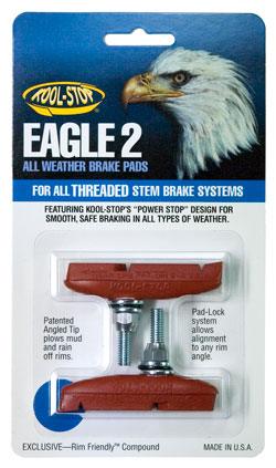 Kool Stop Eagle 2 Threaded Rubber Rim Brake Pads (Blue) – BUMSONTHESADDLE